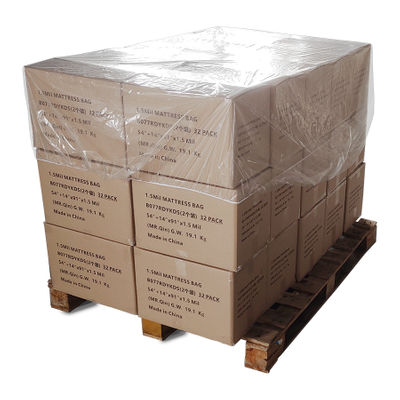 Elastic Band Poly Cover，Elastic Poly Cap for Gaylord Boxes，Elastic Band ...